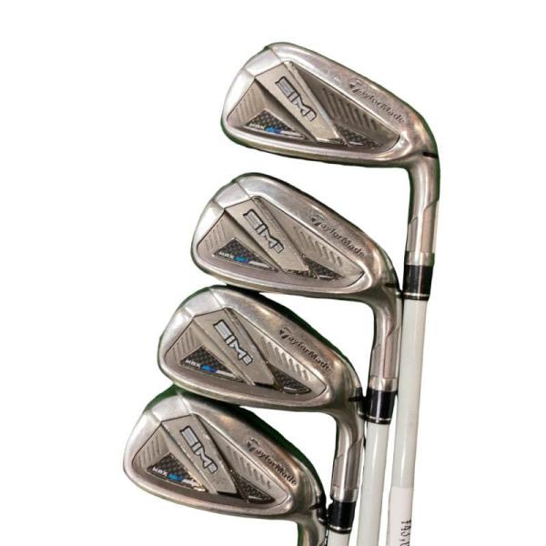 中古　Cランク　テーラーメイド　ＳＩＭ２　ＳＩＭ２　ＭＡＸ　　５Ｓ　レディース（実本数：４本セット）　アイアンセット　ＴＥＮＳＥＩ　ＢＬＵＥ　ＴＭ４０（ＳＩＭ２　ＩＲ） 　フレックスＡ ロフト角:28.50