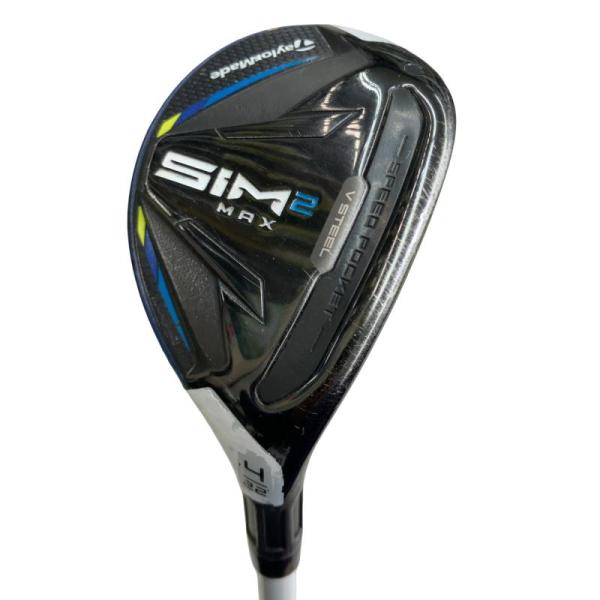 中古　Dランク　テーラーメイド　ＳＩＭ２　ＳＩＭ２　ＭＡＸ　Ｕ４　レディース　ユーティリティ　ＴＥＮＳＥＩ　ＢＬＵＥ　ＴＭ４０（ＳＩＭ２　ＵＴ） 　フレックスＬ ロフト角:22.00