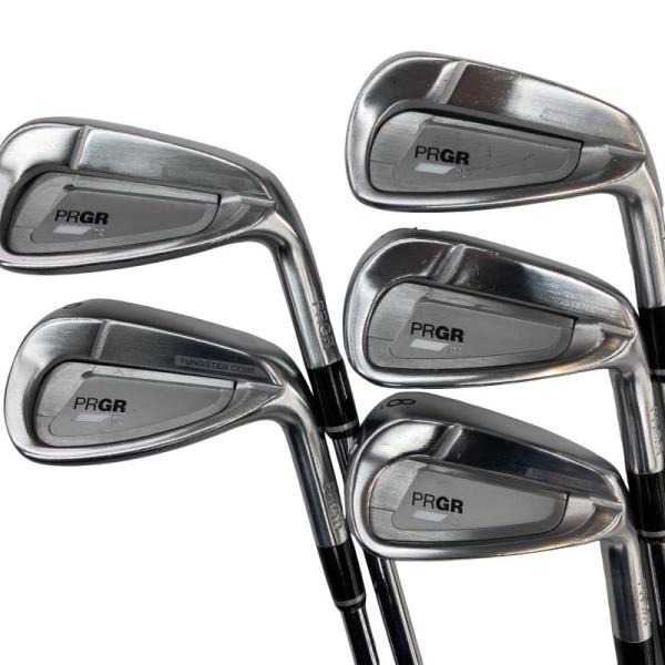 中古　Cランク　プロギア　ＰＲＧＲ　ＰＲＧＲ　０２　５Ｓ（実本数：５本セット）　アイアンセット　スペックスチールＩＩＩ　Ｖｅｒ．２ 　フレックスＳＲ ロフト角:29.00
