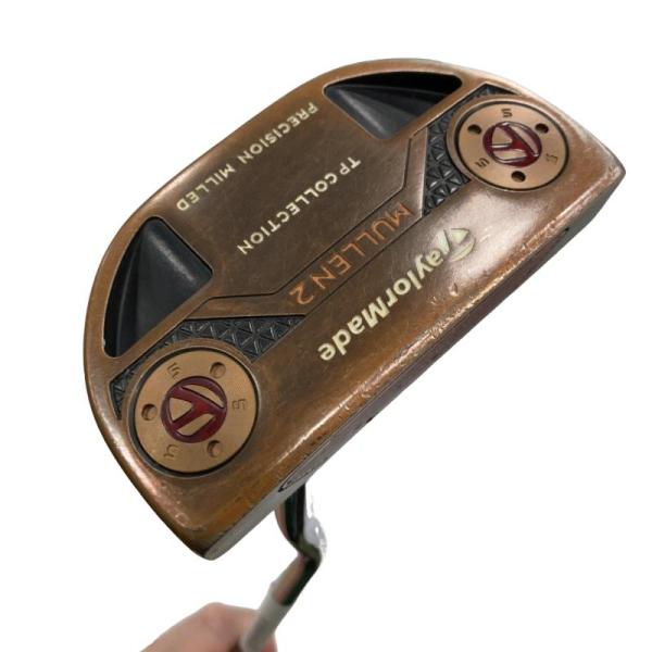 中古　Dランク　テーラーメイド　ＴＰ　ＣＯＬＬＥＣＴＩＯＮ　ＢＬＡＣＫ　ＣＯＰＰＥＲ　ＴＰ　ＣＯＬＬＥＣＴＩＯＮ　ＢＬＡＣＫ　ＣＯＰＰＥＲ　ＭＵＬＬＥＮ　２　３４インチ（ラムキン）　パター　スチール 　フレックスその他 ロフト角:3.50