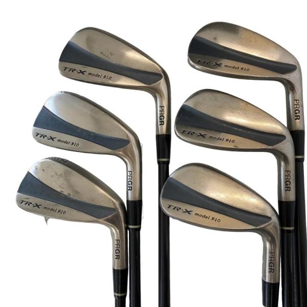 中古　Cランク　プロギア　ＴＲ−Ｘ　ＴＲ−Ｘ　ｍｏｄｅｌ　９１０　　６Ｓ（実本数：６本セット）　アイアンセット　Ｓｐｅｃ　Ｃａｒｂｏｎ 　フレックスＳ ロフト角:26.00