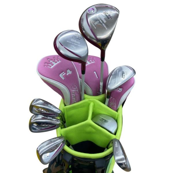 中古　Cランク　ウィルソン　Ｗｉｌｓｏｎ　Ｗｉｌｓｏｎ　Ｔｉａｒａ　ＥＳ◆　Ｂ−ｓｅｔ　　８Ｓ（ベリー）　レディース（実本数：８本セット）　クラブセット　オリジナルカーボン 　フレックスＬ ロフト角:36.00