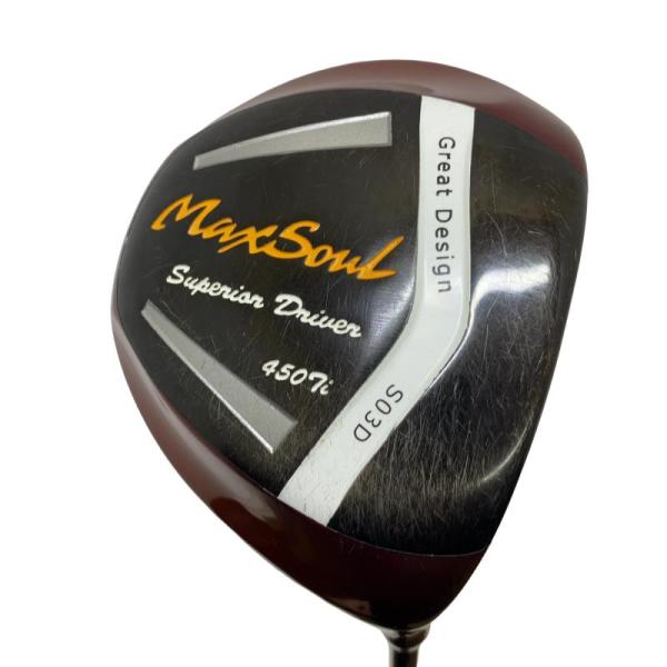 中古　Cランク　マックスソウル　ＭａｘＳｏｕｌ　ＭａｘＳｏｕｌ　Ｓｕｐｅｒｉｏｒ　４５０Ｔｉ　ブラック　１Ｗ　ドライバー　純正特注シャフト 　フレックスＳ ロフト角:0.00