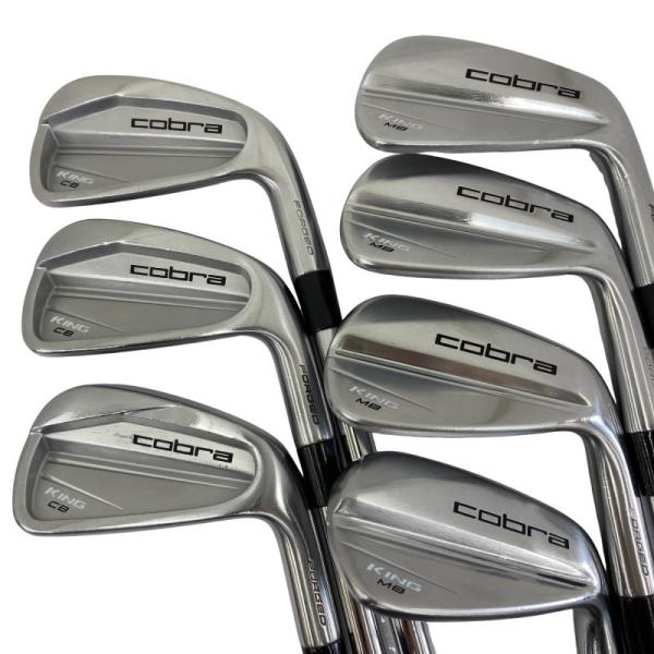 中古　Cランク　コブラ　ＫＩＮＧ　ＫＩＮＧ　ＦＯＲＧＥＤ　ＣＢ／ＭＢ（シルバー）（２０２３）　８Ｓ（実本数：７本セット）　アイアンセット　リシャフト 　フレックスその他 ロフト角:27.00