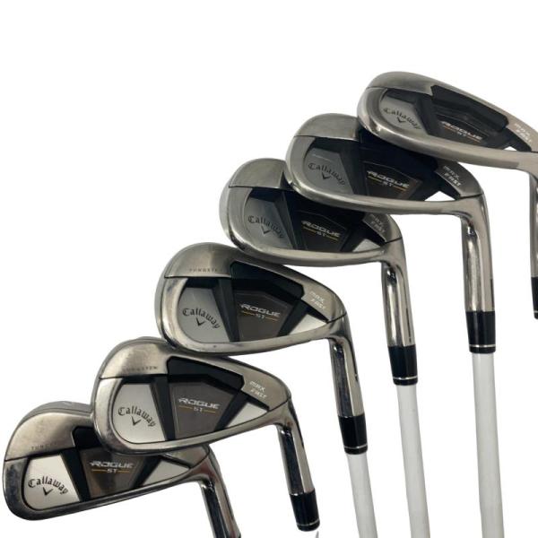 中古　Cランク　キャロウェイ　ＲＯＧＵＥ　ＳＴ　ＲＯＧＵＥ　ＳＴ　ＭＡＸ　ＦＡＳＴ　７Ｓ　レディース（実本数：６本セット）　アイアンセット　ＥＬＤＩＯ　４０　ｆｏｒ　ＣＷ（ＲＯＧＵＥ　ＳＴ　ＩＲ） 　フレックスＡ ロフト角:30.00