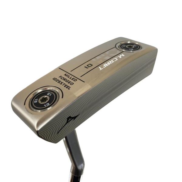 中古　Cランク　ミズノ　Ｍ．ＣＲＡＦＴ　ＯＭＯＩ　Ｍ．ＣＲＡＦＴ　ＯＭＯＩ　０１　ダブルニッケル　３４インチ　パター　スチール 　フレックスその他 ロフト角:3.00