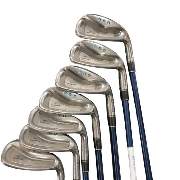 中古　Cランク　ブリヂストン　ＴＯＵＲＳＴＡＧＥ　ＴＯＵＲＳＴＡＧＥ　ＶｉＱ　ＣＬ（２００６）　９Ｓ　レディース（実本数：７本セット）　アイアンセット　ＴＬＩ−４０　α 　フレックスＬ ロフト角:31.00