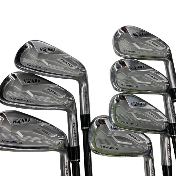 中古　Cランク　本間ゴルフ　ＴＯＵＲ　ＷＯＲＬＤ　ＴＯＵＲ　ＷＯＲＬＤ　ＴＷ７４７Ｖｘ　８Ｓ（実本数：７本セット）　アイアンセット　ＶＩＺＡＲＤ　ＩＢ−ＷＦ８５ 　フレックスＳ ロフト角:24.00