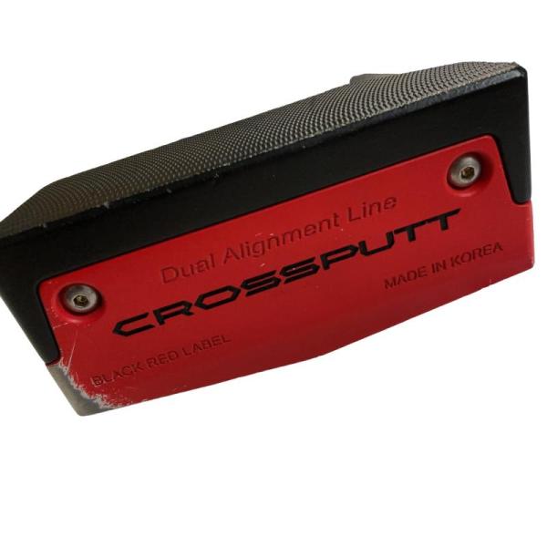 中古　Cランク　ＣＲＯＳＳＰＵＴＴ　ＣＲＯＳＳＰＵＴＴ　ＣＲＯＳＳＰＵＴＴ　ＲＥＤ　ＢＬＡＣＫ　ＬＡＢＥＬ（レッド）　３３インチ　パター　スチール 　フレックスその他 ロフト角:3.00