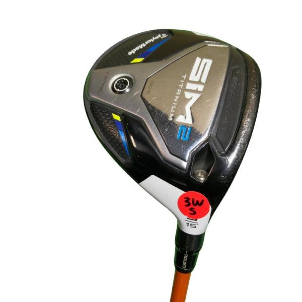 中古　Cランク　テーラーメイド　ＳＩＭ２　ＳＩＭ２　３Ｗ　フェアウェイウッド　純正特注シャフト 　フレックスＳ ロフト角:15.00