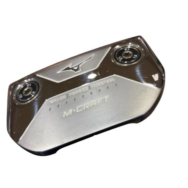 中古　Cランク　ミズノ　Ｍ．ＣＲＡＦＴ　Ｍ．ＣＲＡＦＴ　５　ホワイトサテン　３４インチ　パター　スチール 　フレックスその他 ロフト角:3.00