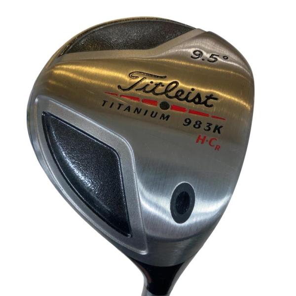 中古　Cランク　タイトリスト　ＴＩＴＡＮＩＵＭ　ＴＩＴＡＮＩＵＭ　９８３Ｋ　Ｈ・ＣＲ　　９．５°　ドライバー　ＡＩＲＷＥＩＧＨＴ 　フレックスＳ ロフト角:9.50