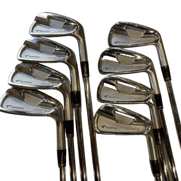 中古　Cランク　ブリヂストン　ＴＯＵＲＳＴＡＧＥ　ＴＯＵＲＳＴＡＧＥ　Ｘ−ＢＬＡＤＥ　ＣＢ（２００８）　８Ｓ（実本数：８本セット）　アイアンセット　Ｄｙｎａｍｉｃ　Ｇｏｌｄ 　フレックスＳ ロフト角:26.00