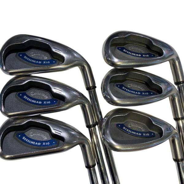 中古　Cランク　キャロウェイ　ＳＴＥＥＬＨＥＡＤ　ＳＴＥＥＬＨＥＡＤ　Ｘ−１６　　６Ｓ（実本数：６本セット）　アイアンセット　ＳＴＥＥＬＨＥＡＤ　Ｘ−１６スチール（Ｋ’ｓ２００１） 　フレックスＲ ロフト角:27.00