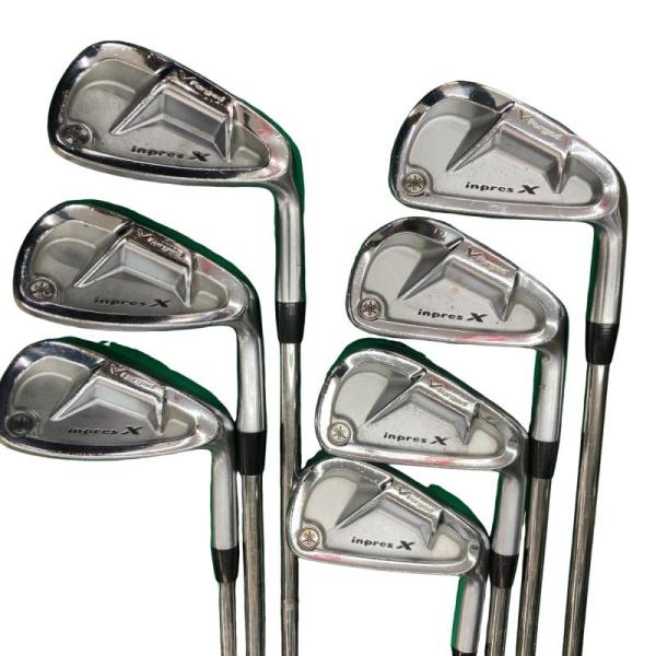 中古　Dランク　ヤマハ　ｉｎｐｒｅｓ　Ｘ　ｉｎｐｒｅｓ　Ｘ　Ｖ　ＦＯＲＧＥＤ（２００９）　８Ｓ（実本数：７本セット）　アイアンセット　リシャフト 　フレックスその他 ロフト角:25.00