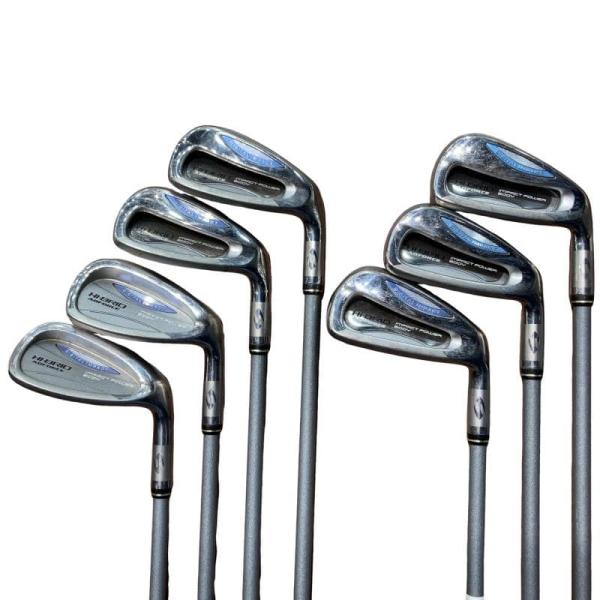 中古　Cランク　ダンロップ　ＨＩ−ＢＲＩＤ　ＨＩ−ＢＲＩＤ　ＡＤＦＯＲＣＥ　　７Ｓ　レディース（実本数：７本セット）　アイアンセット　ＨＩ−ＢＲＩＤ　ＨＢ−３００ 　フレックスＬ ロフト角:26.00