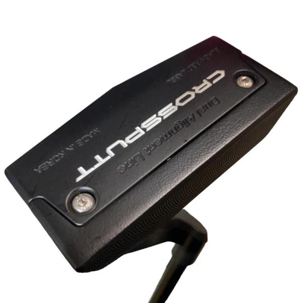 中古　Bランク　ＣＲＯＳＳＰＵＴＴ　ＣＲＯＳＳＰＵＴＴ　ＣＲＯＳＳＰＵＴＴ　ＲＥＤ　ＢＬＡＣＫ　ＬＡＢＥＬ（ブラック）　３４インチ　パター　スチール 　フレックスその他 ロフト角:3.00