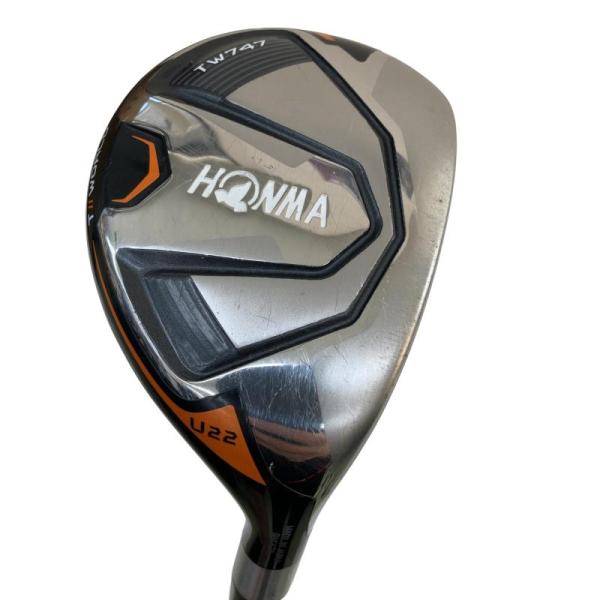 中古　Cランク　本間ゴルフ　ＴＯＵＲ　ＷＯＲＬＤ　ＴＯＵＲ　ＷＯＲＬＤ　ＴＷ７４７　２２°　ユーティリティ　ＶＩＺＡＲＤ　ＵＴ−Ｈ７ 　フレックスその他 ロフト角:22.00