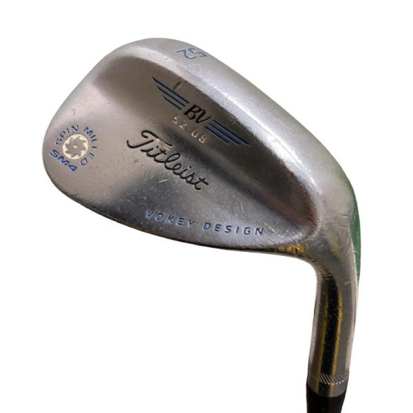 中古　Dランク　タイトリスト　ＶＯＫＥＹ　ＶＯＫＥＹ　ＳＰＩＮ　ＭＩＬＬＥＤ　ＳＭ４　ツアークロム　５２°／０８°　ウェッジ　Ｄｙｎａｍｉｃ　Ｇｏｌｄ 　フレックスＳ ロフト角:52.00