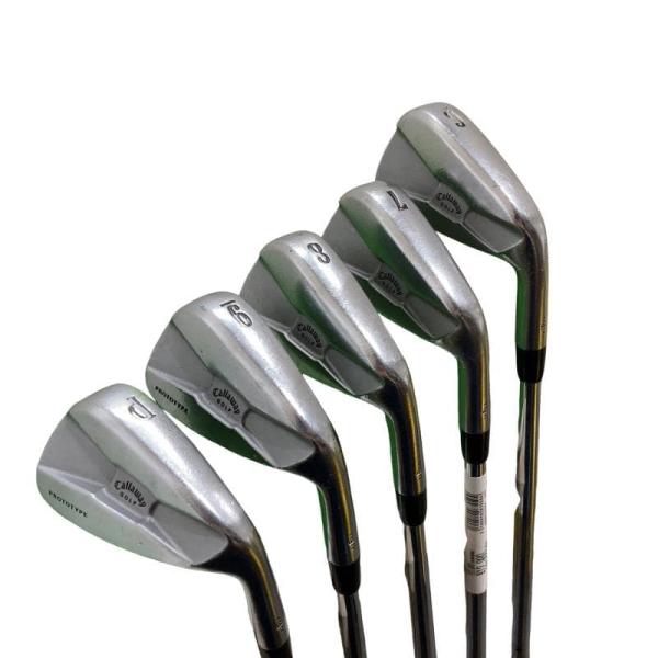 中古　Dランク　キャロウェイ　Ｘ　Ｘ　ＰＲＯＴＯＴＹＰＥ（新溝適合）　８Ｓ　ＵＳＡ（実本数：５本セット）　アイアンセット　Ｄｙｎａｍｉｃ　Ｇｏｌｄ 　フレックスＳ ロフト角:27.00