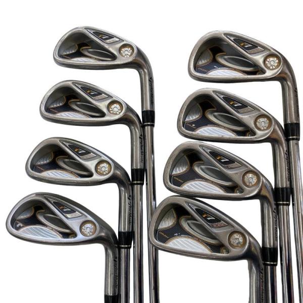 中古　Cランク　テーラーメイド　ｒ７　ｒ７　ＤＲＡＷ　　８Ｓ（＃４−ＰＷ、ＳＷ）　ＵＳＡ（実本数：８本セット）　アイアンセット　Ｔ−ＳＴＥＰ　９０ 　フレックスＳ ロフト角:22.00