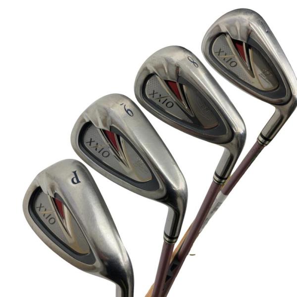 中古　Dランク　ダンロップ　ＸＸＩＯ　ＸＸＩＯ（２０１４）　５Ｓ（ボルドー）　レディース（実本数：４本セット）　アイアンセット　ＸＸＩＯ　ＭＰ８００Ｌ（アイアン）ボルドー 　フレックスＡ ロフト角:31.00