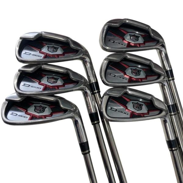 中古　Cランク　ウィルソン　Ｗｉｌｓｏｎ　ｓｔａｆｆ　Ｗｉｌｓｏｎ　ｓｔａｆｆ　Ｄ−２００　６Ｓ（実本数：６本セット）　アイアンセット　ＥＬＥＭＥＮＴＳ　ＣＨＲＯＭＥ　５９Ｆ 　フレックスＲ ロフト角:24.00