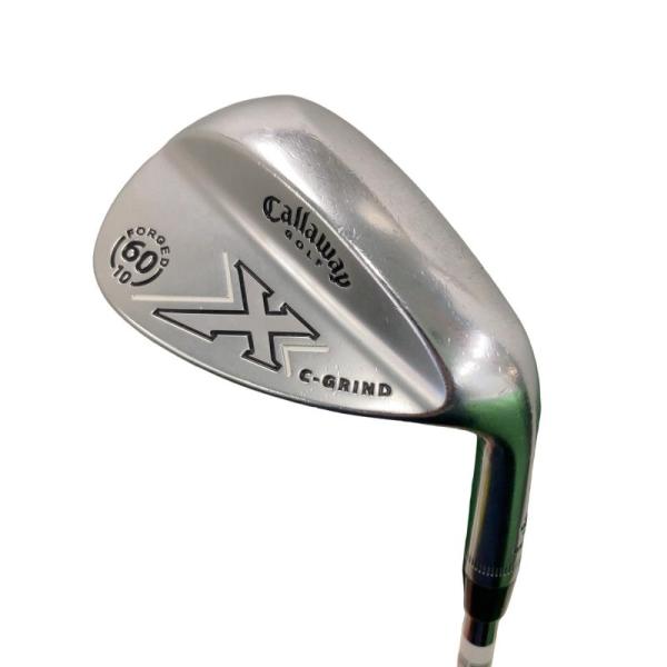 中古　Cランク　キャロウェイ　Ｘ　Ｘ　ＦＯＲＧＥＤ　ミルキークロム　６０ＭＤ−１０　Ｃ−ＧＲＩＮＤ　ＵＳＡ　ウェッジ　Ｃａｌｌａｗａｙ　Ｇｏｌｆ　Ｓｔｅｅｌ 　フレックスその他 ロフト角:60.00