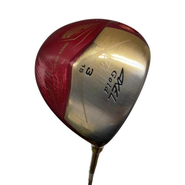 中古　Cランク　つるや　ＡＸＥＬ　ＡＸＥＬ　Ｇｏｌｄ　Ｐｒｅｍｉｕｍ（２０２０）　３Ｗ　フェアウェイウッド　ＡＸＥＬ　Ｇｏｌｄ　Ｐｒｅｍｉｕｍ（２０２０）　Ｌｉｇｈｔ（フェアウェイウッド） 　フレックスＲ ロフト角:15.00