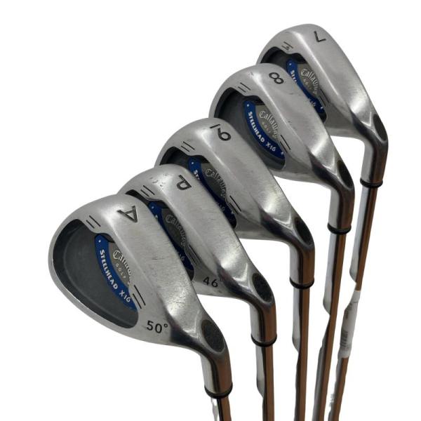 中古　Cランク　キャロウェイ　ＳＴＥＥＬＨＥＡＤ　ＳＴＥＥＬＨＥＡＤ　Ｘ−１６　　６Ｓ（実本数：４本セット）　アイアンセット　純正特注シャフト 　フレックスＲ ロフト角:27.00