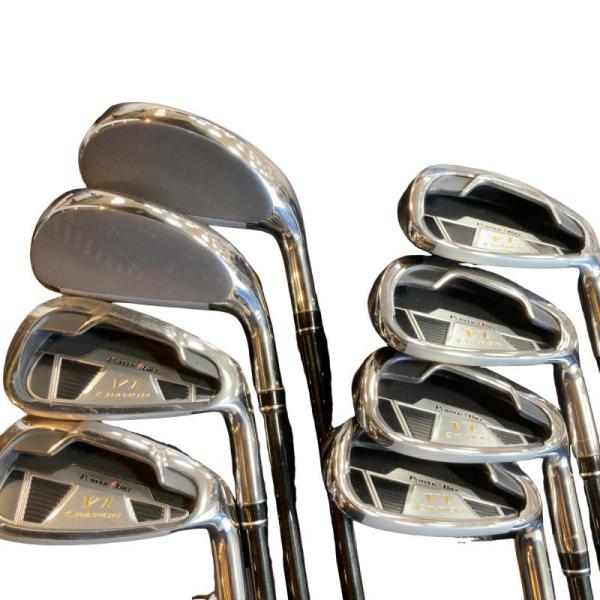 中古　Cランク　パワービルト　ＣＩＴＡＴＩＯＮ　ＣＩＴＡＴＩＯＮ　Ｖ１　８Ｓ（実本数：８本セット）　アイアンセット　オリジナルカーボン 　フレックスＲ ロフト角:24.00