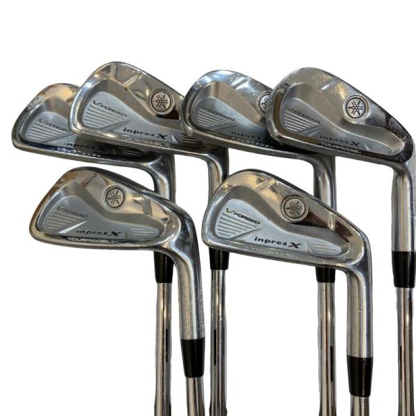中古　Dランク　ヤマハ　ｉｎｐｒｅｓ　Ｘ　ｉｎｐｒｅｓ　Ｘ　Ｖ　ＦＯＲＧＥＤ（２０１０）　８Ｓ（実本数：６本セット）　アイアンセット　Ｄｙｎａｍｉｃ　Ｇｏｌｄ 　フレックスＳ ロフト角:25.00