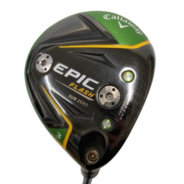 中古　Dランク　キャロウェイ　ＥＰＩＣ　ＦＬＡＳＨ　ＥＰＩＣ　ＦＬＡＳＨ　ＳＵＢＺＥＲＯ　３Ｗ　フェアウェイウッド　Ｓｐｅｅｄｅｒ　ＥＶＯＬＵＴＩＯＮ　Ｖ　ＦＷ　６０ 　フレックスＳ ロフト角:15.00