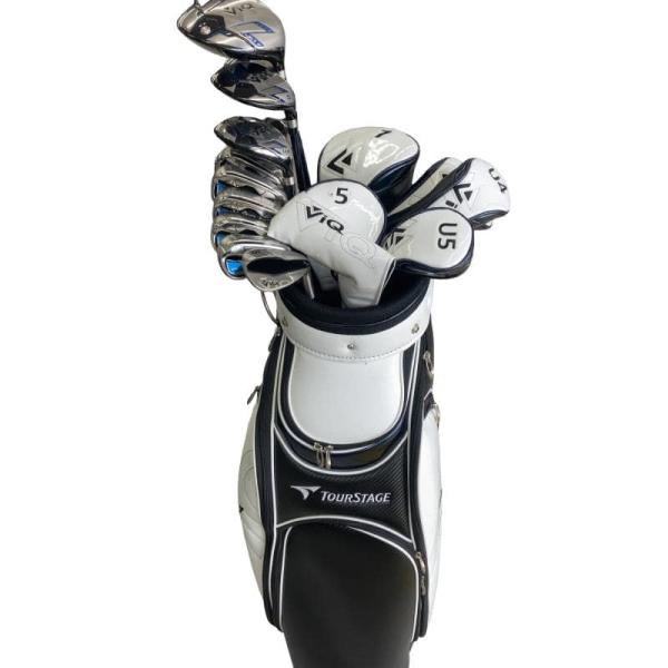 中古　Cランク　ブリヂストン　ＴＯＵＲＳＴＡＧＥ　ＴＯＵＲＳＴＡＧＥ　ＶｉＱ（２０２１）　１３Ｓ（１０．５°）　ＣＢ付き（実本数：１３本セット）　クラブセット　ＴＶ−０１ｉ 　フレックスＲ ロフト角:29.00
