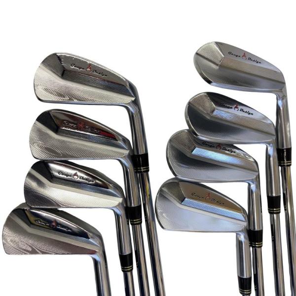 中古　Cランク　ゲージデザイン　Ｇａｕｇｅ　Ｄｅｓｉｇｎ　Ｇａｕｇｅ　Ｄｅｓｉｇｎ　マッスルバック（２００４）　８Ｓ（実本数：８本セット）　アイアンセット　Ｄｙｎａｍｉｃ　Ｇｏｌｄ 　フレックスＳ ロフト角:0.00