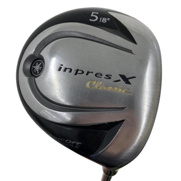 中古　Dランク　ヤマハ　ｉｎｐｒｅｓ　Ｘ　ｉｎｐｒｅｓ　Ｘ　Ｃｌａｓｓｉｃ　　５Ｗ　フェアウェイウッド　ＴＢＸ−４１０Ｆ　ＩＩ 　フレックスＲ ロフト角:18.00