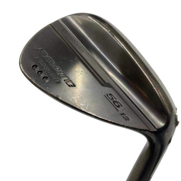 中古　Cランク　ＰＲＯＴＯ−ＣＯＮＣＥＰＴ　ＰＲＯＴＯ−ＣＯＮＣＥＰＴ　ＰＲＯＴＯ−ＣＯＮＣＥＰＴ　ＦＯＲＧＥＤ　ＷＥＤＧＥ（メッキ）　５６°／１２°　ウェッジ　リシャフト 　フレックスその他 ロフト角:56.00