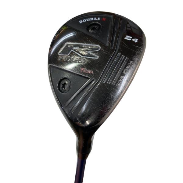 中古　Cランク　ジャスティック　ＰＲＯＣＥＥＤ　ＰＲＯＣＥＥＤ　ＤＯＵＢＬＥ−Ｒ　ＵＴ　２４°　ユーティリティ　リシャフト 　フレックスその他 ロフト角:24.00