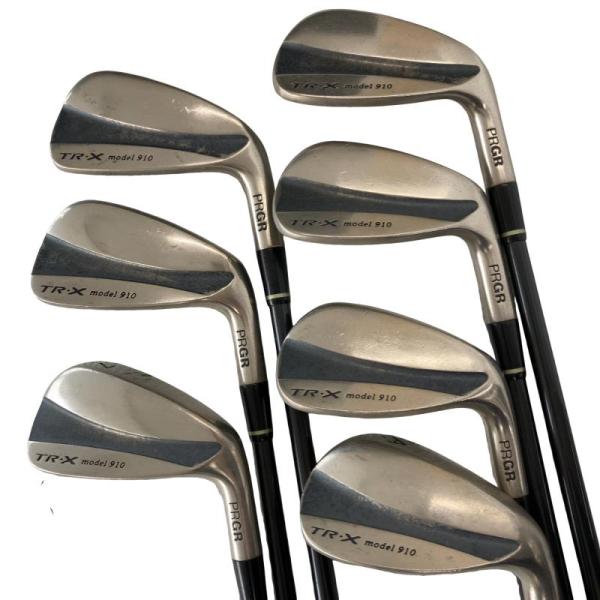 中古　Dランク　プロギア　ＴＲ−Ｘ　ＴＲ−Ｘ　ｍｏｄｅｌ　９１０　　８Ｓ（実本数：７本セット）　アイアンセット　Ｓｐｅｃ　Ｃａｒｂｏｎ 　フレックスＳＲ ロフト角:26.00