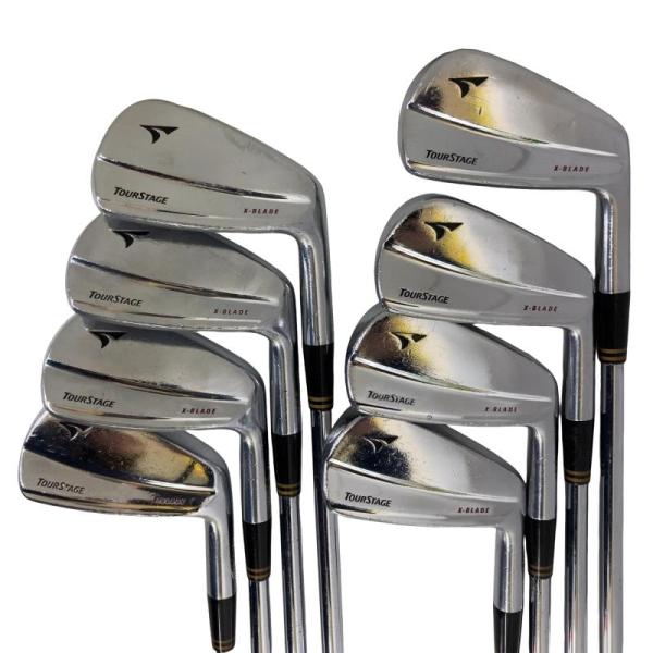 中古　Dランク　ブリヂストン　ＴＯＵＲＳＴＡＧＥ　ＴＯＵＲＳＴＡＧＥ　Ｘ−ＢＬＡＤＥ（２００５）　８Ｓ（実本数：８本セット）　アイアンセット　Ｄｙｎａｍｉｃ　Ｇｏｌｄ 　フレックスＸ ロフト角:27.00