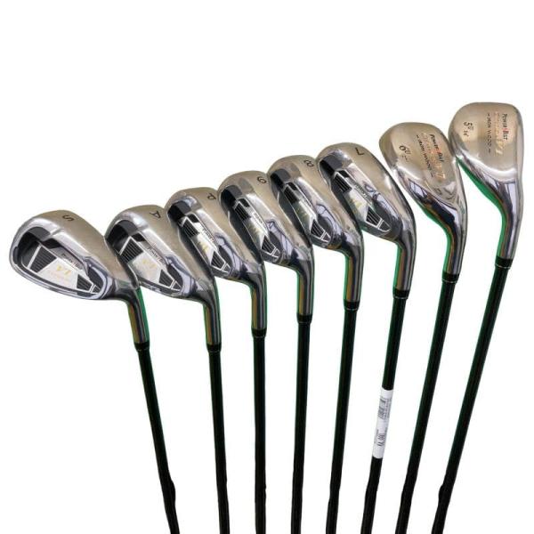 中古　Cランク　パワービルト　ＣＩＴＡＴＩＯＮ　ＣＩＴＡＴＩＯＮ　Ｖ１　８Ｓ（実本数：８本セット）　アイアンセット　オリジナルカーボン 　フレックスＳＲ ロフト角:24.00