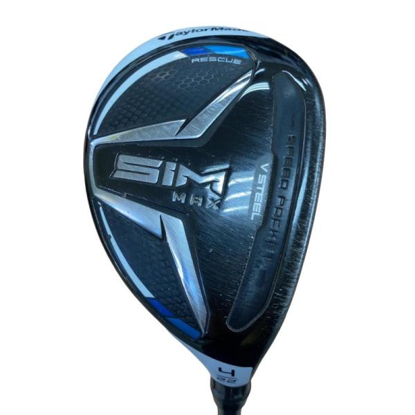 中古　Cランク　テーラーメイド　ＳＩＭ　ＳＩＭ　ＭＡＸ　Ｕ４　ユーティリティ　ＴＥＮＳＥＩ　ＢＬＵＥ　ＴＭ６０（ＵＴ） 　フレックスＳ ロフト角:22.00