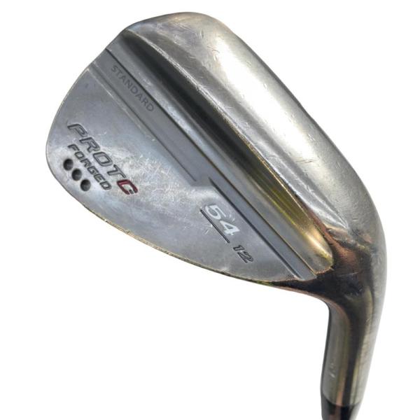 中古　Cランク　ＰＲＯＴＯ−ＣＯＮＣＥＰＴ　ＰＲＯＴＯ−ＣＯＮＣＥＰＴ　ＰＲＯＴＯ−ＣＯＮＣＥＰＴ　ＦＯＲＧＥＤ　ＷＥＤＧＥ（メッキ）　５４°／１２°　ウェッジ　純正特注シャフト 　フレックスその他 ロフト角:54.00