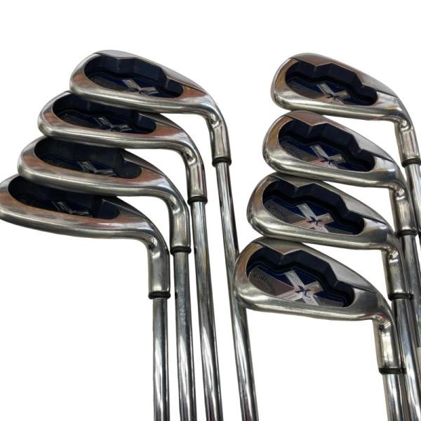 中古　Cランク　キャロウェイ　Ｘ　Ｘ・１８　　８Ｓ（実本数：７本セット）　アイアンセット　ＮＳ　ＰＲＯ　９５０ＧＨ 　フレックスＲ ロフト角:25.00