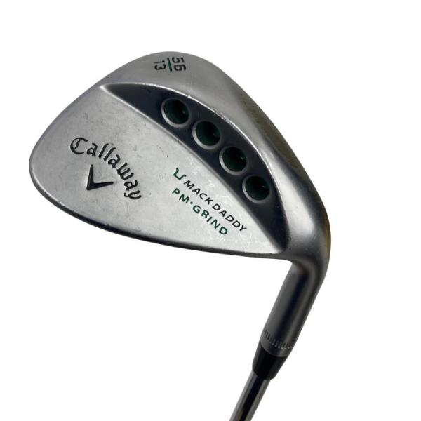中古　Dランク　キャロウェイ　ＭＡＣＫ　ＤＡＤＤＹ　ＭＡＣＫ　ＤＡＤＤＹ　ＰＭ・ＧＲＩＮＤ　クロムメッキ　５６°／１３°　ウェッジ　Ｄｙｎａｍｉｃ　Ｇｏｌｄ　ＴＯＵＲ　ＩＳＳＵＥ（星条旗） 　フレックスＳ ロフト角:56.00