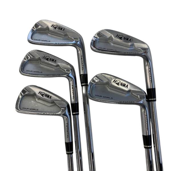 中古　Cランク　本間ゴルフ　ＴＯＵＲ　ＷＯＲＬＤ　ＴＯＵＲ　ＷＯＲＬＤ　ＴＷ７３７Ｖｓ　６Ｓ（実本数：５本セット）　アイアンセット　純正特注シャフト 　フレックスＳ ロフト角:24.00