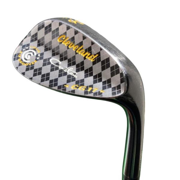 中古　Cランク　クリーブランド　ＣＧ１７　ＣＧ１７　ブラックパール　Ｃｕｓｔｏｍ（イエロー）　５６°／１０°　ウェッジ　Ｄｙｎａｍｉｃ　Ｇｏｌｄ 　フレックスＳ ロフト角:56.00
