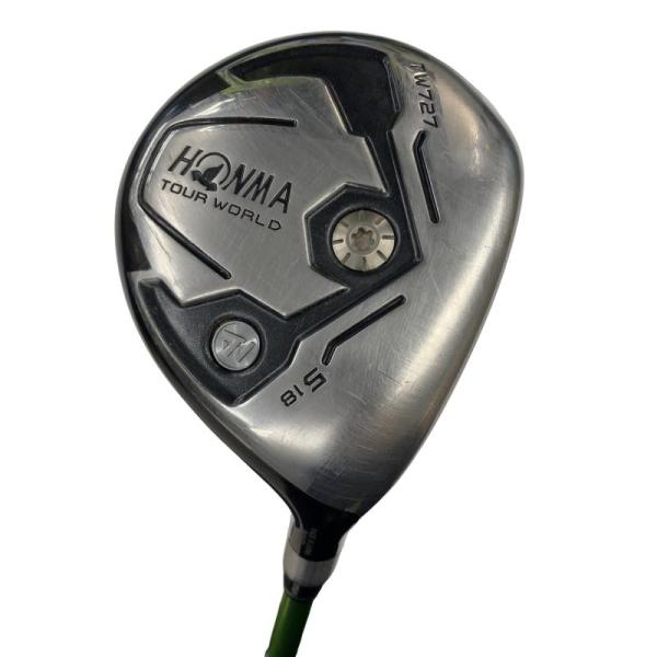 中古　Cランク　本間ゴルフ　ＴＯＵＲ　ＷＯＲＬＤ　ＴＯＵＲ　ＷＯＲＬＤ　ＴＷ７２７　５Ｗ　フェアウェイウッド　ＶＩＺＡＲＤ　ＹＡ５５ 　フレックスＳ ロフト角:18.00