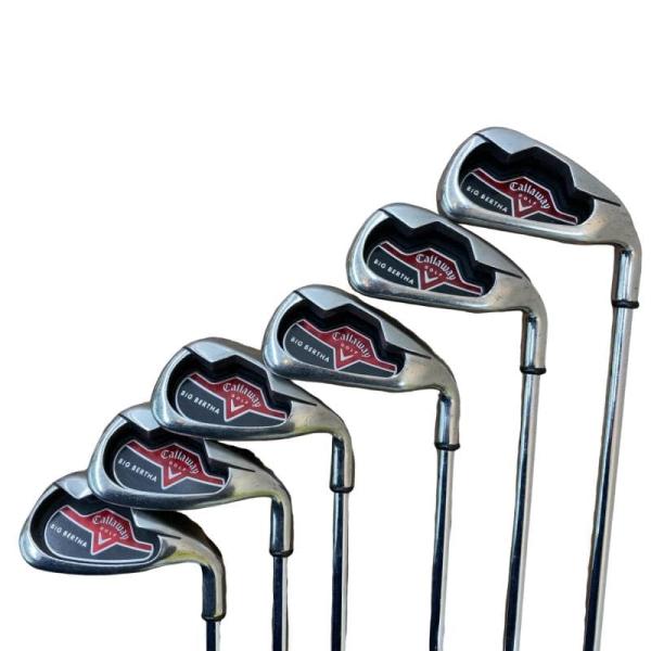 中古　Cランク　キャロウェイ　ＢＩＧ　ＢＥＲＴＨＡ　ＢＩＧ　ＢＥＲＴＨＡ　ＩＲＯＮＳ（２００６）　　６Ｓ（実本数：６本セット）　アイアンセット　ＮＳ　ＰＲＯ　９５０ＧＨ 　フレックスＳ ロフト角:26.00