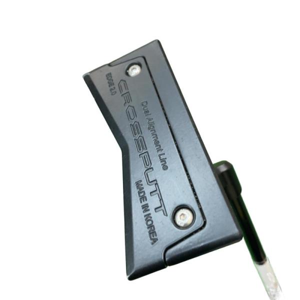 中古　Cランク　ＣＲＯＳＳＰＵＴＴ　ＣＲＯＳＳＰＵＴＴ　ＣＲＯＳＳＰＵＴＴ　Ｅｄｇｅ２．０（ブラック）　３４インチ　パター　スチール 　フレックスその他 ロフト角:3.00